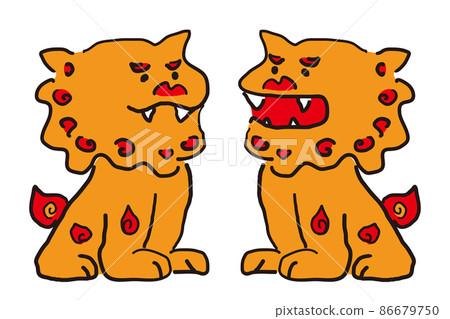 Okinawa Shisa illustration material - Stock Illustration [86679750] - PIXTA