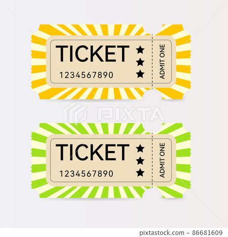 2 tickets - Stock Illustration [86681609] - PIXTA