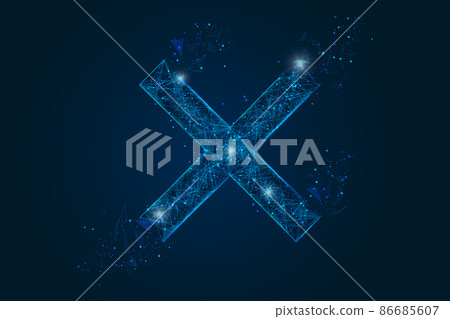 Abstract isolated blue image of a multiply... - Stock Illustration ...