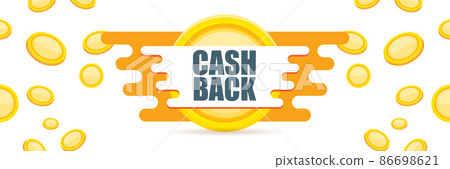 vector cash back horizontal banner design... - Stock Illustration [86698621] - PIXTA