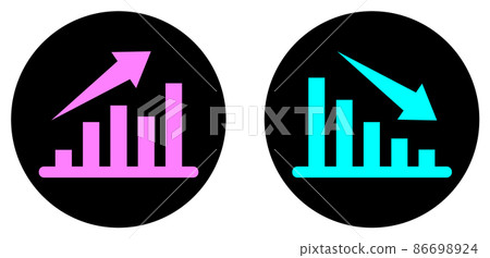 Illustration of a bar graph showing increasing... - Stock Illustration ...