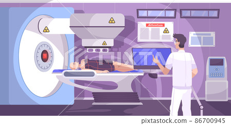 Oncology Radiotherapy Flat - Stock Illustration [86700945] - PIXTA