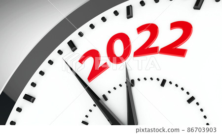 Clock dial 2022 #3 - Stock Illustration [86703903] - PIXTA