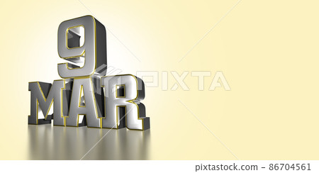 Mar 9 th.-插圖素材 [86704561] - PIXTA圖庫