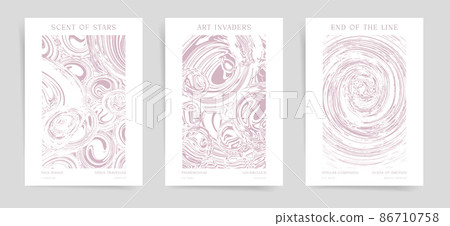 Pink Boho Abstract minimal template design... - Stock Illustration ...