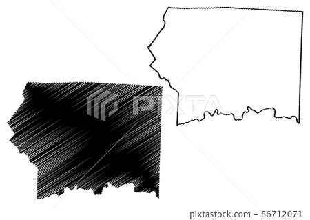 Surry County, North Carolina State (U.S.... - Stock Illustration ...