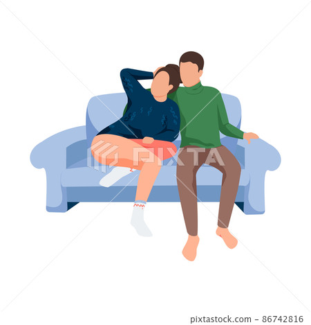 People At Home Vector Illustration - Stock Illustration [86742816] - PIXTA
