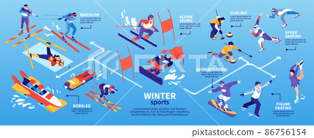 Winter Sport Isometric Infographics - Stock Illustration [86756154] - PIXTA