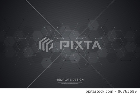 Geometric abstract background of innovation... - Stock Illustration ...