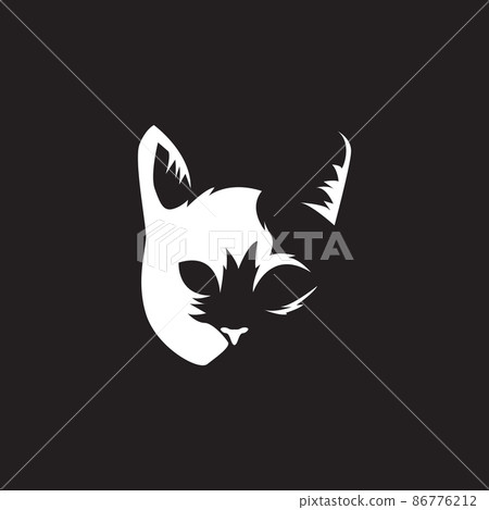Shadow Face Logo Profile Face With Medical Protection Mask Round Icon