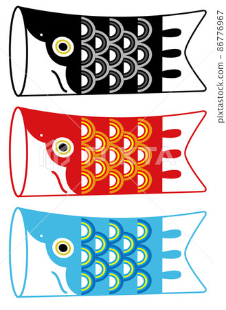 May ・ Carp streamer - Stock Illustration [86776967] - PIXTA