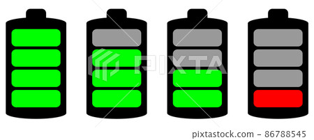 Illustration of the battery mark that displays... - Stock Illustration ...