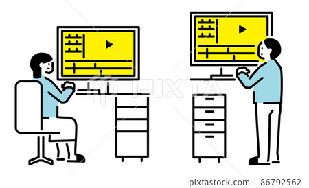 Video production / editing illustration set - Stock Illustration [86792562] - PIXTA