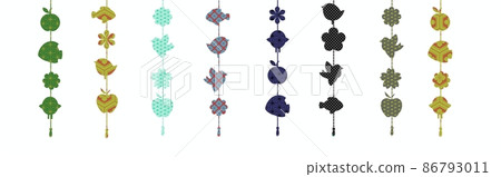 Tsurushi Hina Japanese pattern - Stock Illustration [86793011] - PIXTA