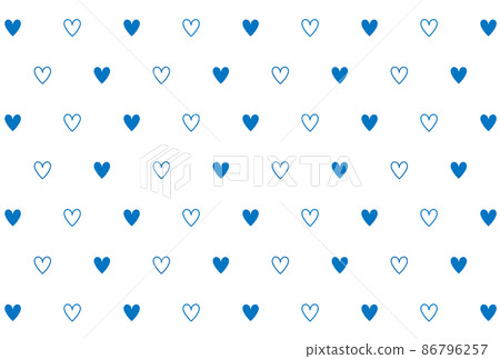 Seamless pattern of small hearts blue 03 - Stock Illustration [86796257 ...