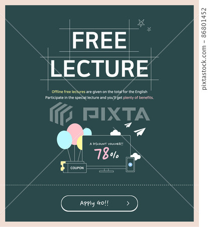 Online learning event popup using blackboard image - Stock Illustration ...