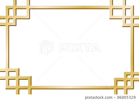 Simple shaded golden square gradient frame - Stock Illustration ...
