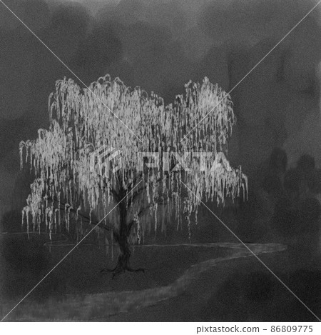 Dripping cherry blossoms, one cherry blossom,... - Stock Illustration ...