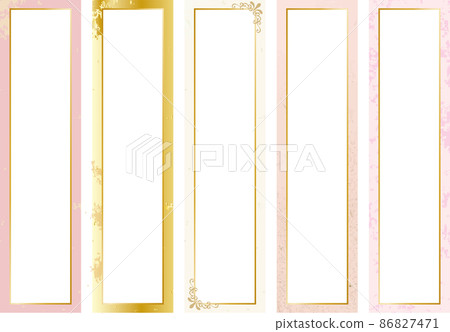 Fashionable Japanese paper strips (haiku,... - Stock Illustration ...