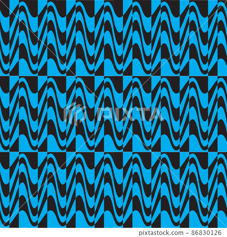 Distorted checkered pattern. Modern distortion... - Stock Illustration ...