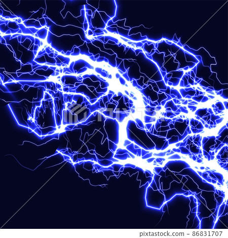 Lightning background, ice cracks pattern,... - Stock Illustration ...