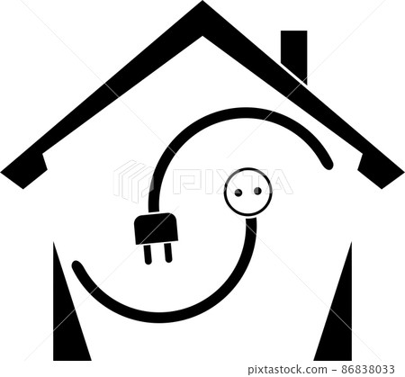 Power Plug, Power Socket, Sticker Label,... - Stock Illustration ...