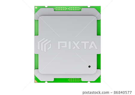 CPU computer processor, 3D rendering - Stock Illustration [86840577 ...