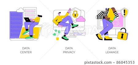 Internet privacy abstract concept vector... - Stock Illustration ...
