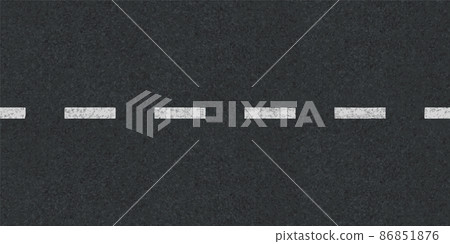 Road, highway with dotted line top view background - Stock Illustration ...