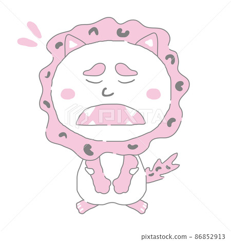 Okinawa Shisa simple color illustration... - Stock Illustration ...