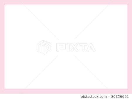 Pink simple frame - Stock Illustration [86856661] - PIXTA