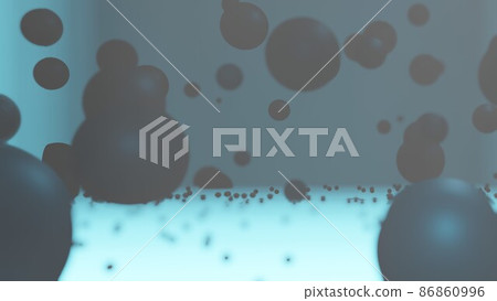 Image cut of CG particles floating sphere - Stock Illustration ...