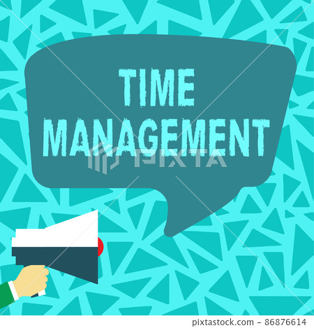 Sign displaying Time Management. Business... - Stock Illustration ...