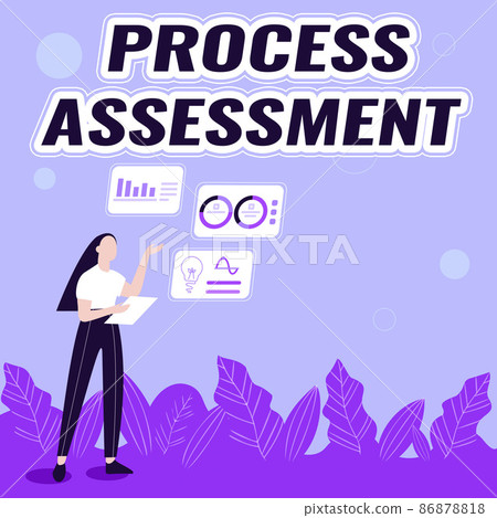 Text showing inspiration Process Assessment.... - Stock Illustration ...
