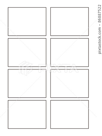 4-frame cartoon template - Stock Illustration [86887522] - PIXTA