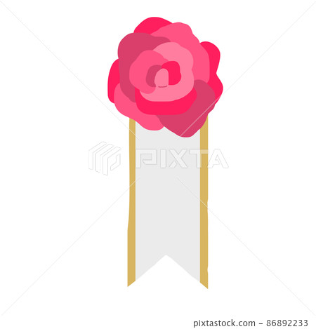 Illustration of graduation corsage - Stock Illustration [86892233] - PIXTA