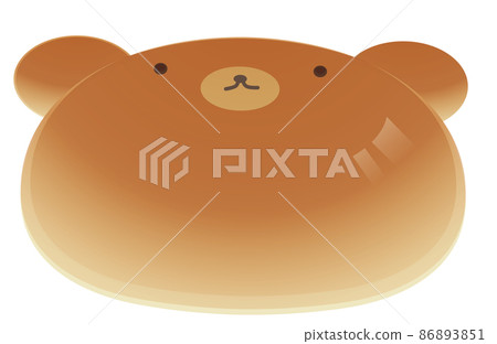 Freshly baked bear bread - Stock Illustration [86893851] - PIXTA