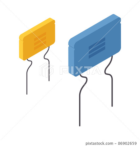Isometric Electronic Components - Stock Illustration [86902659] - PIXTA