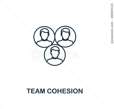 Team Cohesion outline icon. Premium style... - Stock Illustration ...