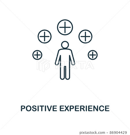 Positive Experience outline icon. Premium style... - Stock Illustration ...