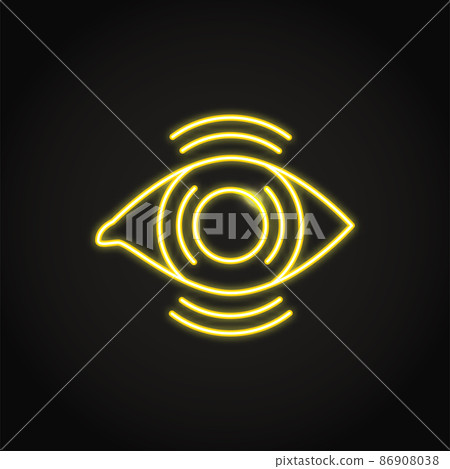 Neon blurry vision icon in line style-插圖素材 [86908038] - PIXTA圖庫