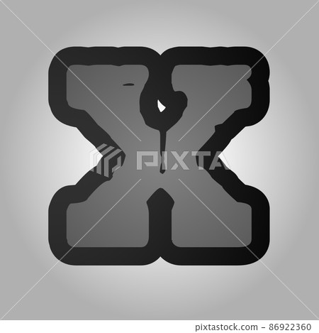 Black X - Stock Illustration [86922360] - PIXTA