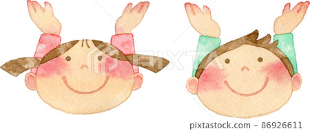 Illustrations of children lifting anything - Stock Illustration ...