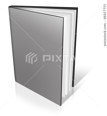 Grey empty book template - Stock Illustration [86927755] - PIXTA