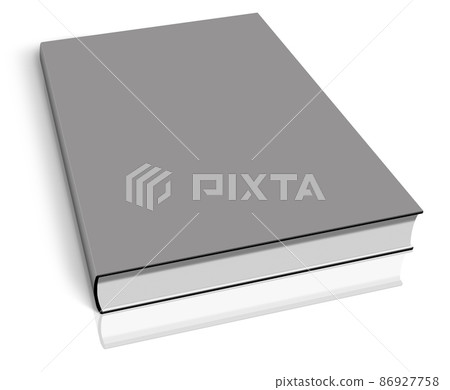 Grey empty book template - Stock Illustration [86927758] - PIXTA