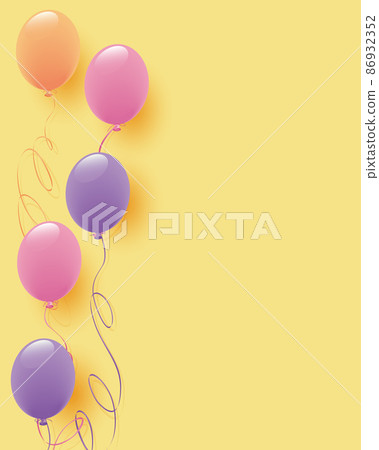 Neutral color balloon illustration background - Stock Illustration ...