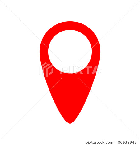 Map pointer. A red pointer icon to indicate... - Stock Illustration ...