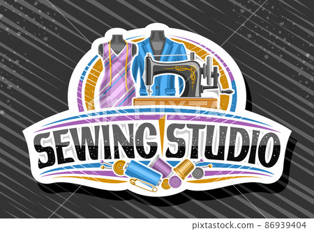 Vector logo for Sewing Studio - Stock Illustration [86939404] - PIXTA