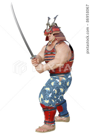 Red armor warrior - Stock Illustration [86958067] - PIXTA