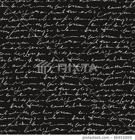 Handwritten abstract text vector seamless... - Stock Illustration ...